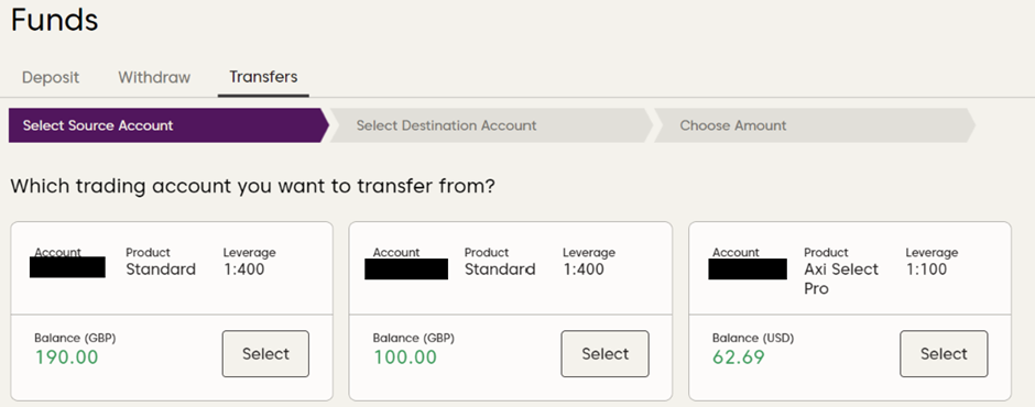 How to Perform an Internal Transfer with Axi Trading Accounts – Axi Help Center (EN)