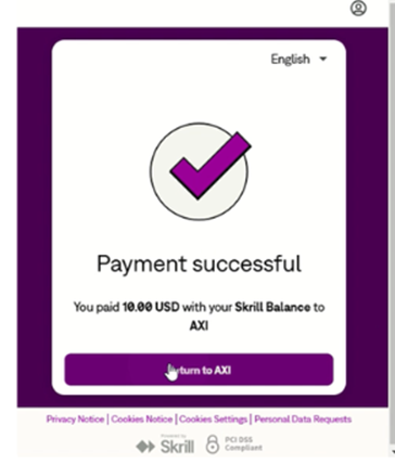 How do I make a deposit using Skrill? – Axi Help Center (EN)