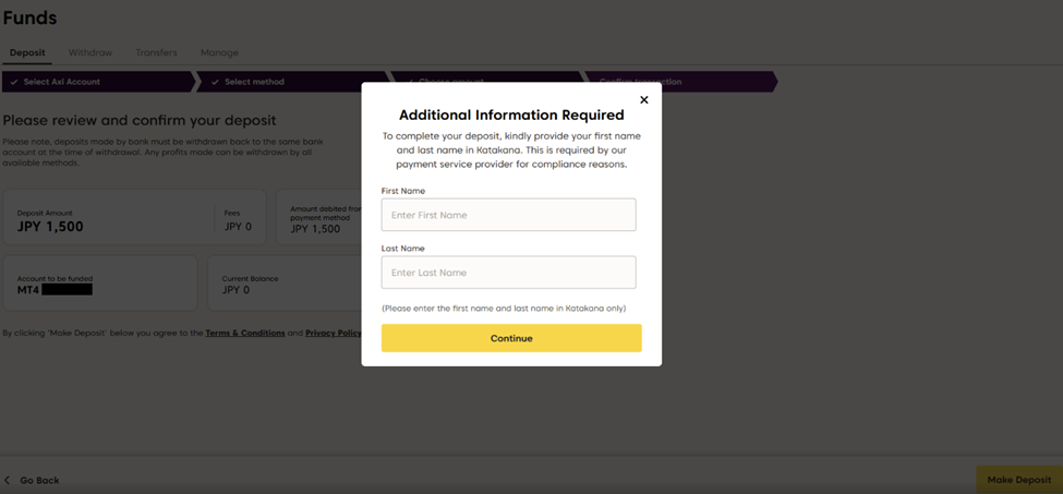 How can I deposit funds into my trading account using Local Money Transfer in Japan? – Axi Help ...