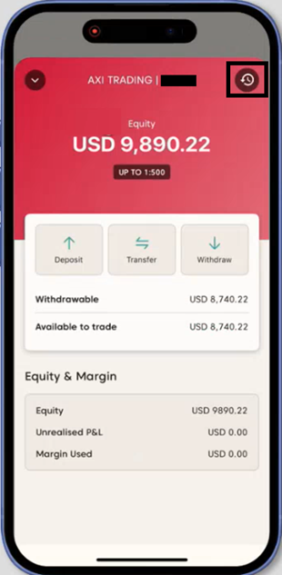 ¿Cómo puedo ver el historial de mi cuenta de trading usando la app de Axi Trading? – Axi Help ...