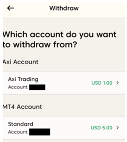 How can I withdraw funds via Knet through the Axi mobile app? – Axi Help Center (EN-US)