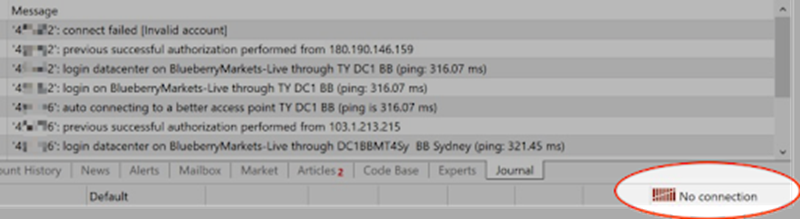 How to resolve error: No Connection – Axi Help Center (EN-US)