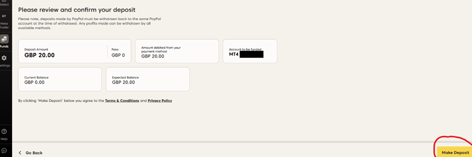 كيف يمكنني إيداع الأموال في حساب MT4 الخاص بي باستخدام PayPal؟ – Axi Help Center (AR)